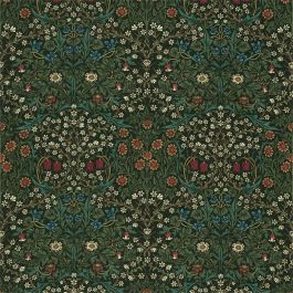 Blackthorn Fabric in Green by Morris & Co