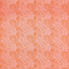 Marigold Fabric in Orange/Pink by Morris & Co
