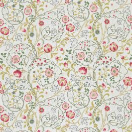 Mary Isobel Fabric in Pink/Ivory by Morris & Co