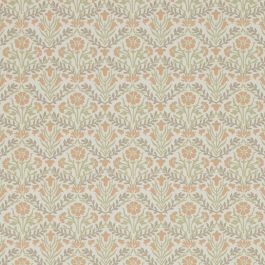 Morris Bellflowers Wallpaper in Saffron/Olive by Morris & Co