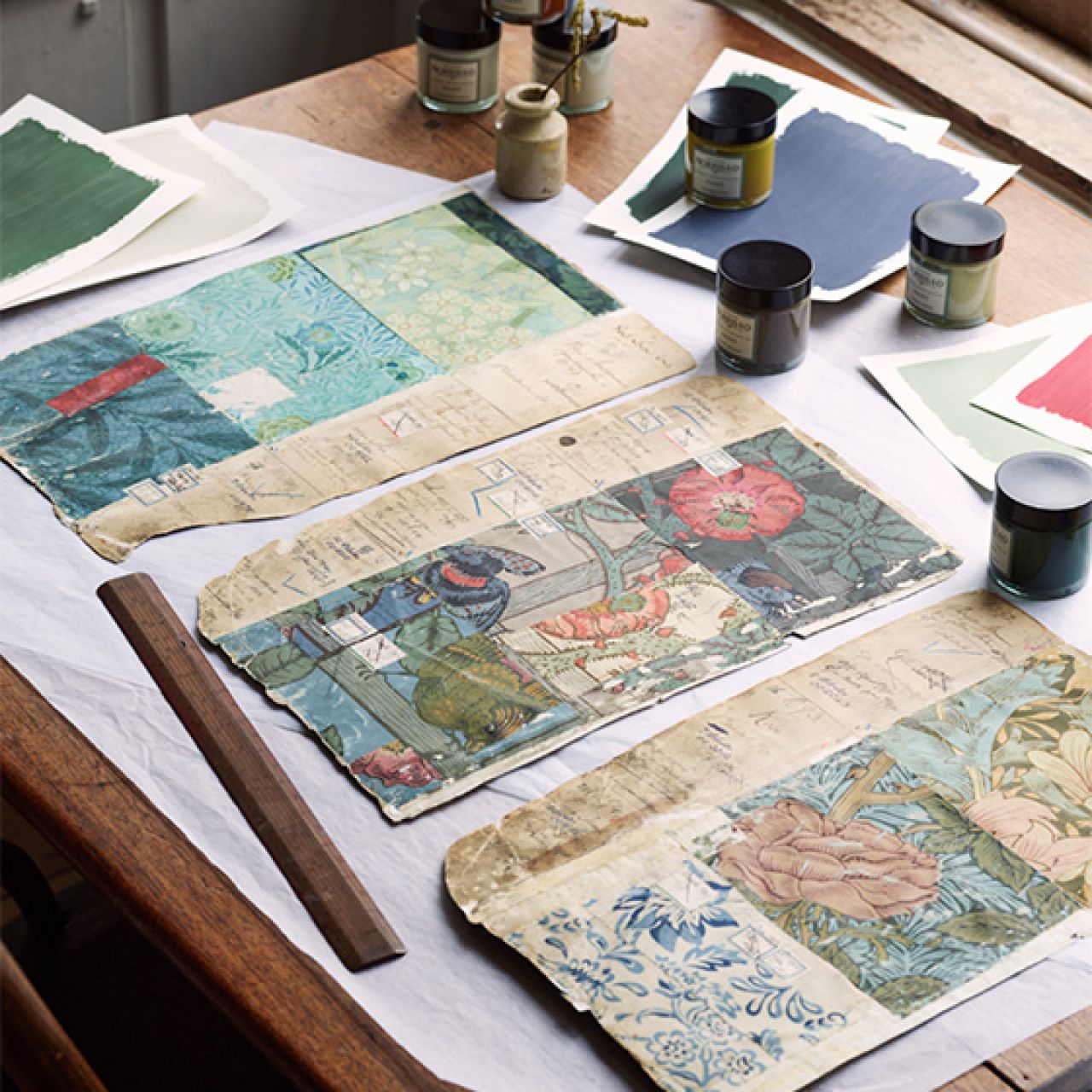 The Making of Morris & Co. paint from William Morris wallpaper