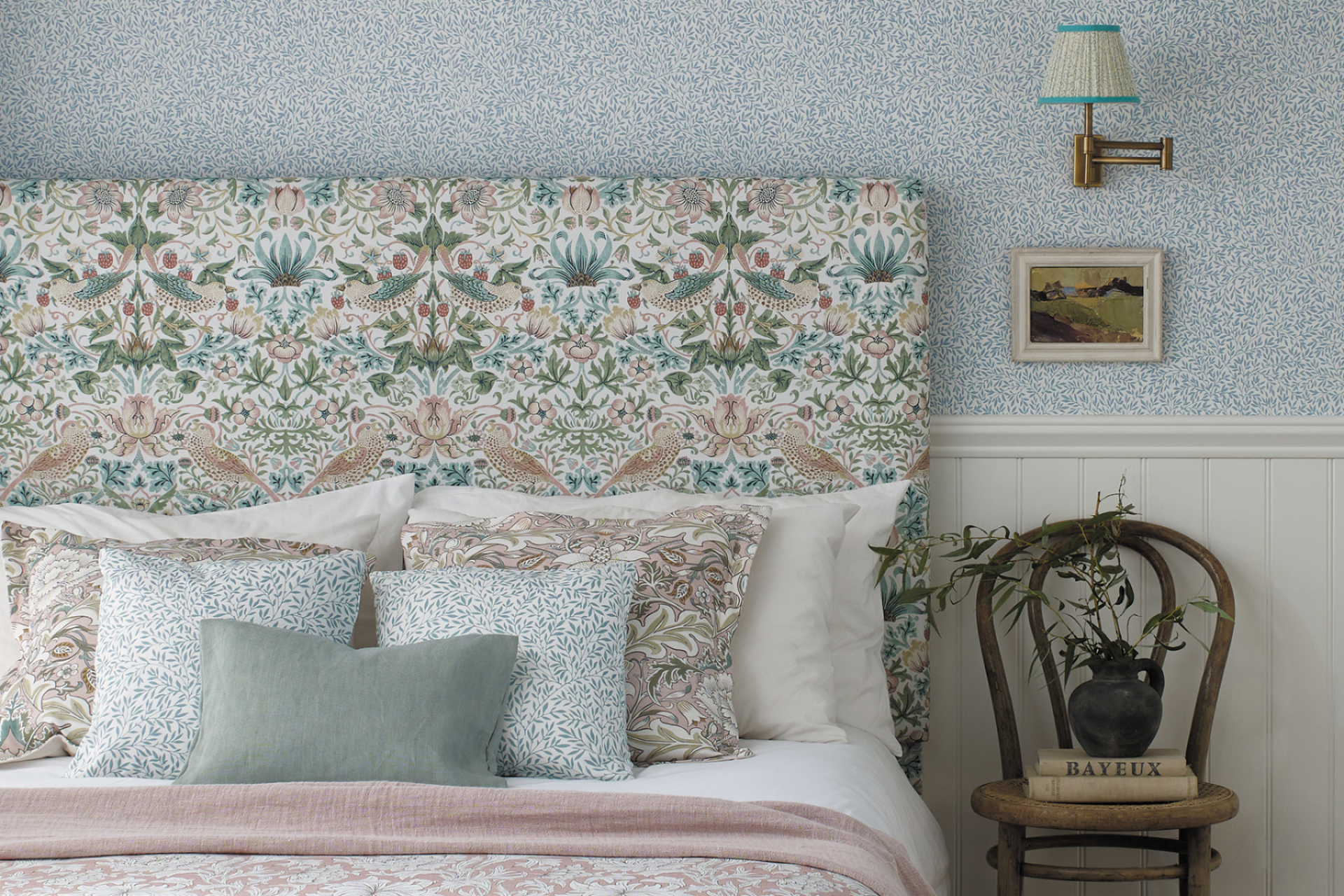 Discover five authentic adaptations of Morris’s Strawberry Thief design