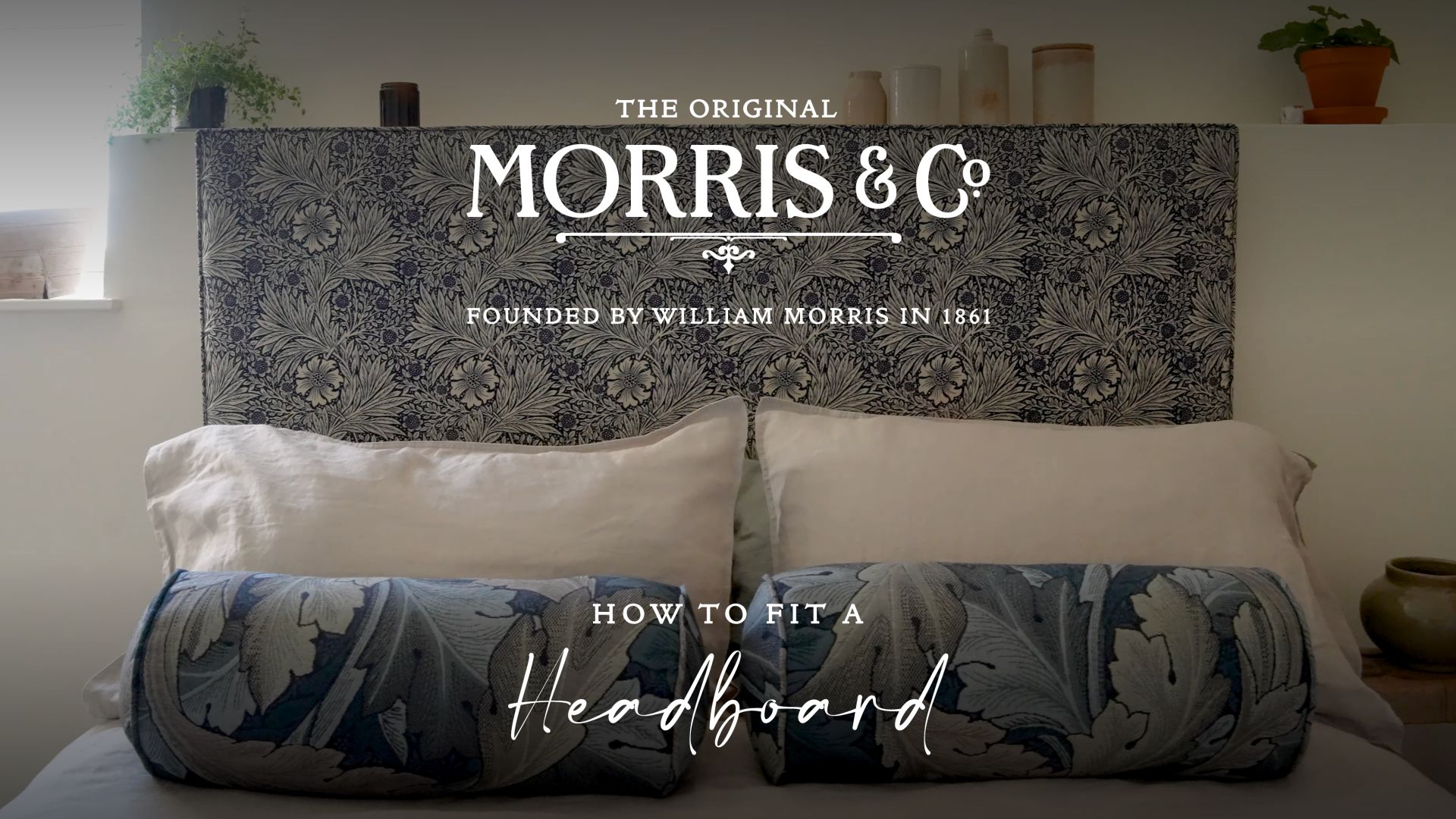Morris & Co.'s guide to measure and fit an upholstered headboard