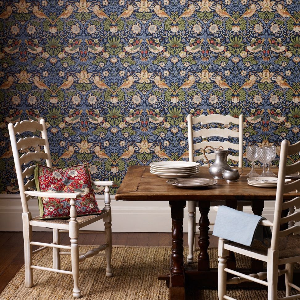 Strawberry Thief by William Morris at Morris & Co.